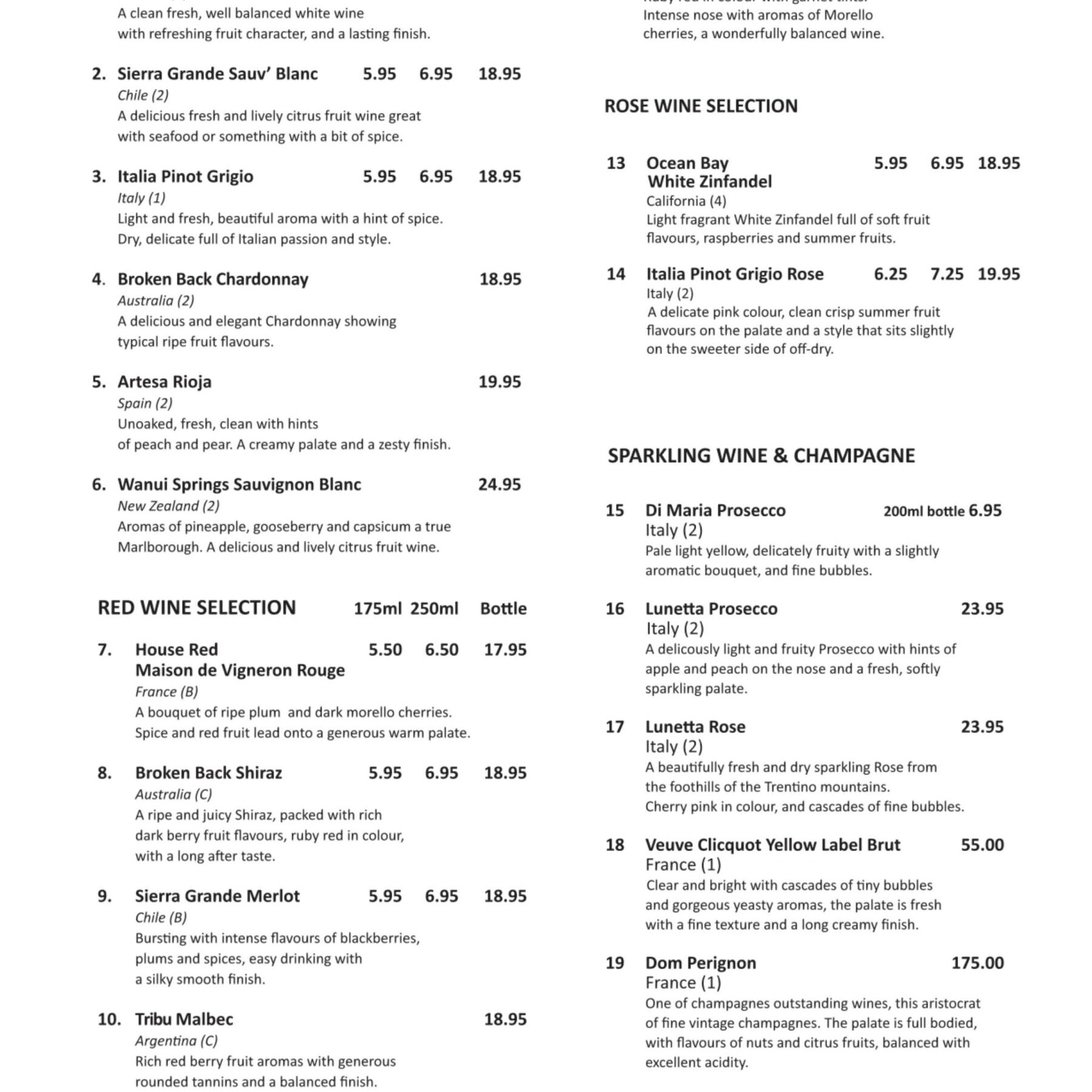 Menu - The Raj Wigan